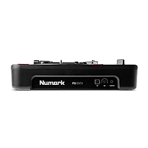 Numark PT01 Scratch | DJ Turntable for Portablists With User Replaceable Scratch Switch, Built In Speaker, Power via Battery or AC Adapter, Three Speed RPM Selection & USB Connectivity