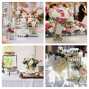 4pcs Clear Acrylic Wedding Signs for Ceremony and Reception, 5x7 Inch Modern Wedding Gift Table Sign, Guest Book Sign, Cards and Gifts Sign, Favors Please Take One, Wedding Entrance Signs with Holder