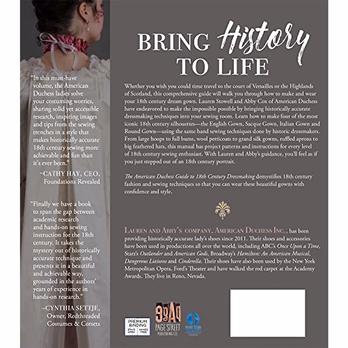 The American Duchess Guide to 18th Century Dressmaking: How to Hand Sew Georgian Gowns and Wear Them With Style