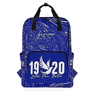 BBGreek Zeta Phi Beta Sorority Paraphernalia - Abstract - Book Bag - Official Vendor
