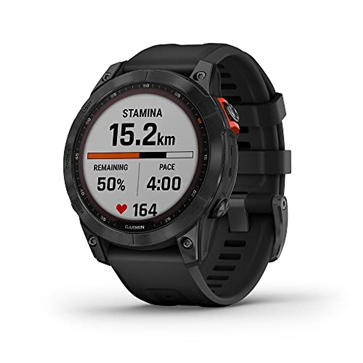 Garmin fēnix 7 Solar Multisport GPS Watch, Black with Silicone Band