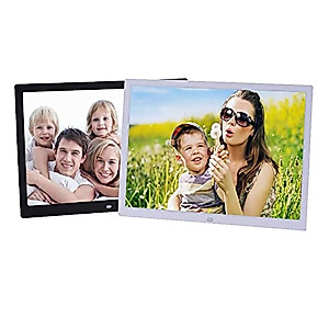 15 Inch Screen LED Backlight HD 1280 * 800 Digital Photo Frame Electronic Album Picture Music Movie Full Function Good Gift (Color : C, Size : US Plug)