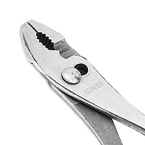 DNA Motoring TOOLS-00069 8 inch Slip Joint Pliers - Durable Jaws Pliers w/Milled Teeth, Rubberized Non-Slip Handle
