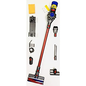 Dyson Flagship V8 Fluffy HEPA Cordless Stick Vacuum Cleaner: Lightweight, Powerful, Bagless Ergonomic, Telescopic Handle, Rechargeable Battery, Height Adjustable + Marxsol One Microfiber Cloth