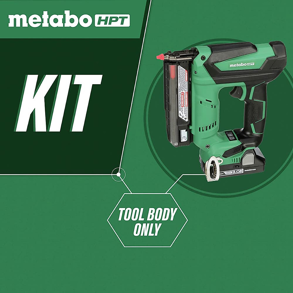 Metabo HPT 18V Cordless Pin Nailer, Tool Only - No Battery, 5/8-Inch up to 1-3/8-Inch Pin Nails, 23-Gauge, Holds 120 Nails, Lifetime Tool Warranty (NP18DSALQ4)
