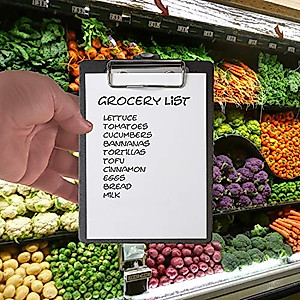 ZFBB- Mini Clipboards 4" x 6" - Great for Small Notepads - 2 Pack (Black (Deluxe Version))