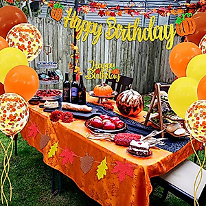 Pumpkin Birthday Decorations Party Pack - Fall Little Pumpkin themed Birthday Party Decoration Supplies For Kids