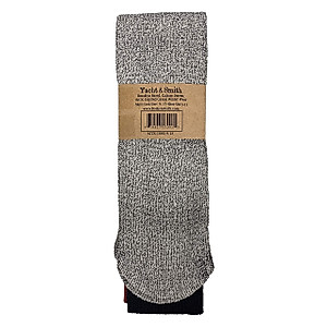 Yacht & Smith 120 Pair Bulk Pack Of Mens Winter Thermal Camping Boot Socks, Cotton Tube or Crew Sock