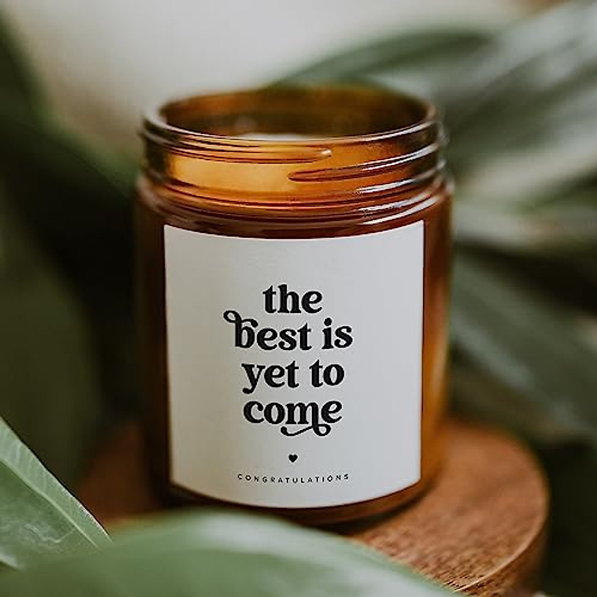 ThreeKin Scented Candles for Congratulations, Natural Soy Wax, Relaxing Aromatherapy Gifts, Essential Oils Lavender Scent, Long-Lasting Candle Burns for 65-Hours