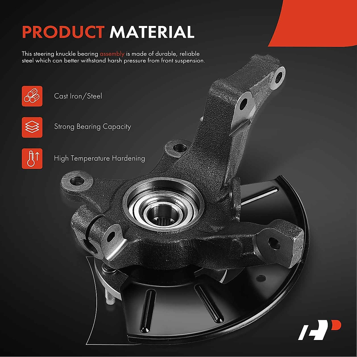 A-Premium 2 x Front Steering Knuckle & Wheel Bearing Hub Assembly Compatible with Ford Escape 05-12, Mazda Tribute 05-06/08-11, Mercury Mariner 05-11, w/5-Lug, Replace # 5L8Z3K185BA, 5L8Z3K186BA