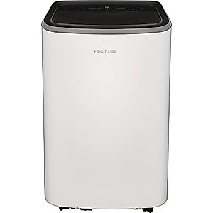 Frigidaire FHPH142AC1 Portable Room Air Conditioner, 14K BTU (ASHRAE) / 10K BTU (DOE) with Multi-Speed Fan/Dehumidifier Mode/Supplemental Heat/Window Kit/Built-in Air Ionizer/Washable Filter,in White