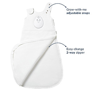 Nested Bean Zen Sack® 2-Pack | Infant Sleep Sacks | Baby 0-6M | TOG 0.5 (Classic) & 2.5 (Winter) | 100% Cotton | Eases Transition After Swaddle | Aids Self-Regulation | 2-Way Zipper | Machine Washable