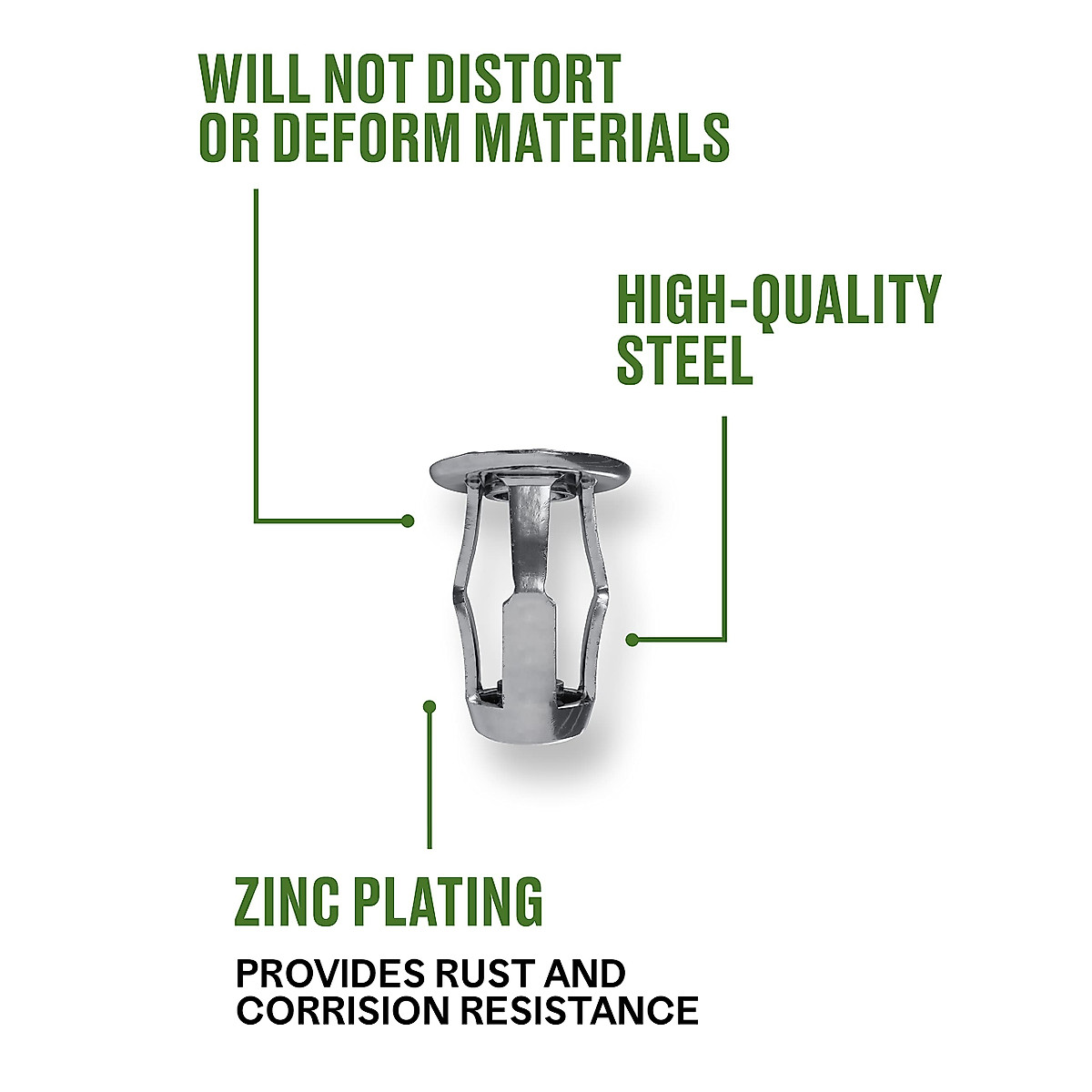 Hillman 59126 Short Jack Nuts (1/4"-20) - 15 Pieces , Zinc