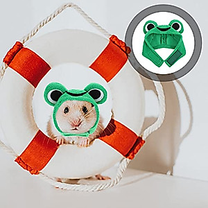 1Pc Tiny Hats, Tiny Party Hats Hamster Hats Mini Small Animals Hats Frog Small Animals Cap Pet Headband Hamster Costume for Rabbit Hamster Guinea Pig Rats Chinchilla Hedgehog