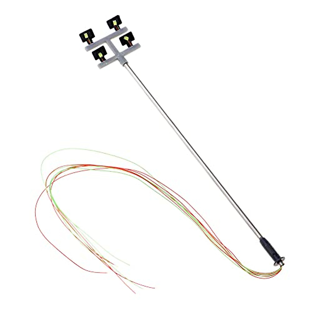 OUYOO 4 PCS HO Scale Model Lighting Tower,Tower Lights Model Lights Layout Lamppost for /Garden/Playground/Stadium