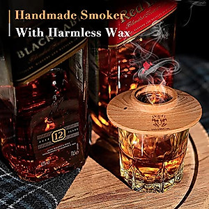 HISMOK Cocktail Smoker with Stainless Steel Screen Filter - Old Fashioned Drink Smoker Infuser Kit for Infuse Cocktails, Whiskey, Bourbon
