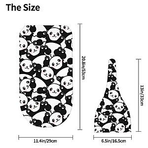 Panda Baby Stuff Newborn Swaddle Blankets Cute Baby Wrap Blanket Soft with Beanie Hat Sets Gifts for Infant Boy Girl