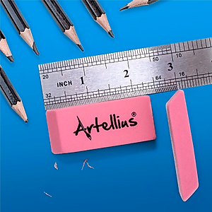 Pink Erasers Pack of 100 - Large Size, Latex & Smudge Free - Bulk School Supplies for Classrooms, Teachers, Homeschool, Office, Art Class, and More!