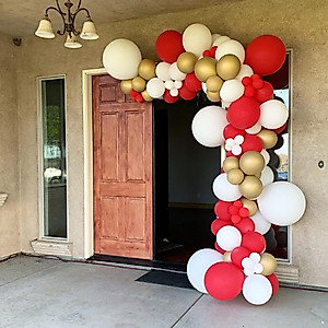 Red Balloons 84 pcs Red Balloons Garland Arch Kit 5 inch +12 inch +18 inch Matte Red Latex Balloons Happy Birthday Balloons Baby Shower Decorations Wedding Balloons