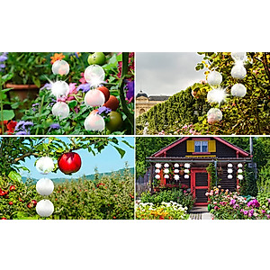 Hedoc Reflective Bird Scare Discs Set, 24PCS Large Double-Sided Bird Deterrents for Outside, Bird Reflectors to Keep Birds, Woodpeckers, Pigeons Away from House, Outdoor Garden, Patio and Yard