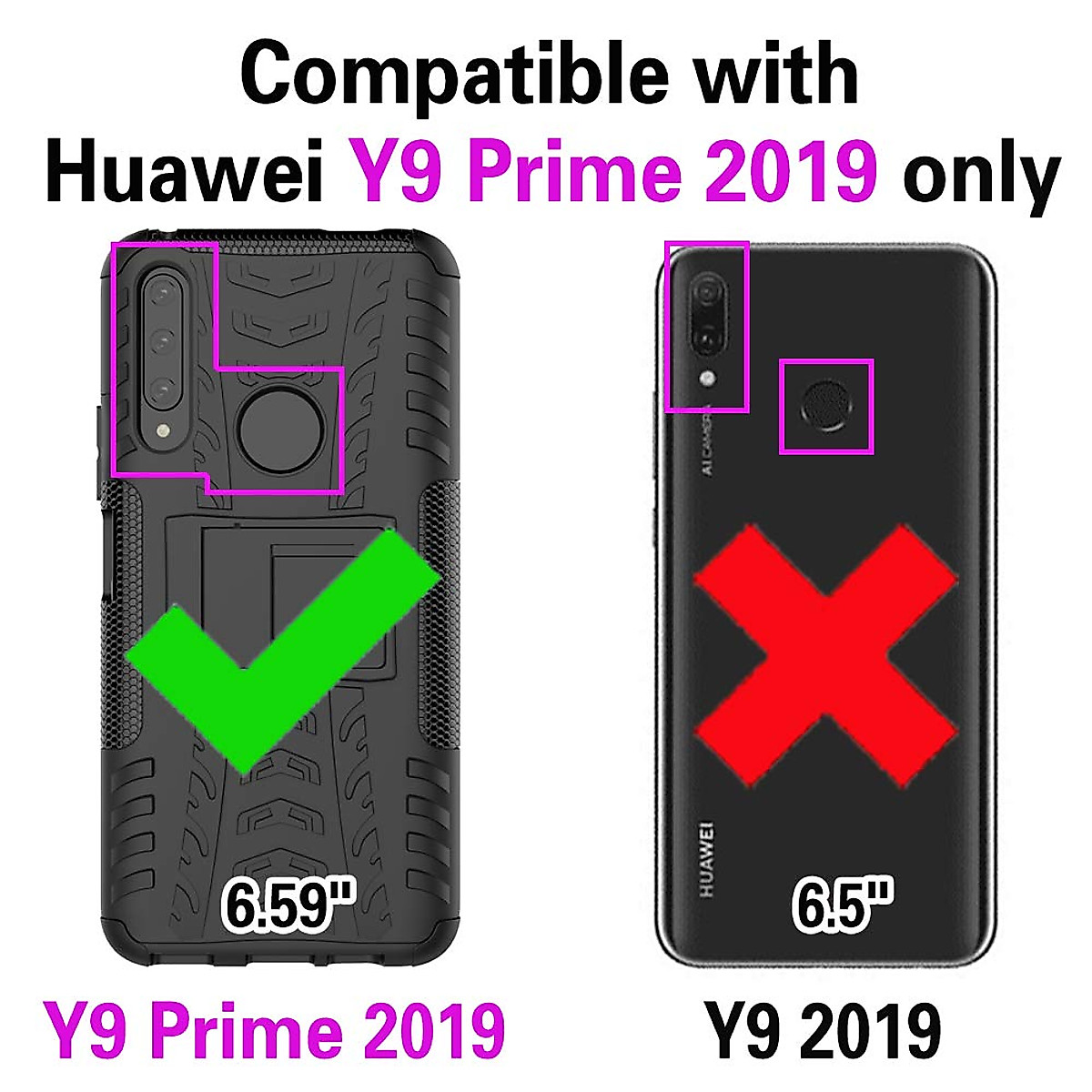 Asuwish Phone Case for Huawei Y9 Prime 2019/Honor 9X/P Smart Z with Tempered Glass Screen Protector Cover and Cell Accessories Silicone Protective Hawaii Enjoy 10 Plus Carbon Fiber Women Men Blue