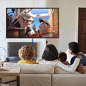 Portable Projector Screen with Stand for Home & Outdoor Movie Projection with White Movie Screen,Sturdy Tripod & Carry Bag - 80 in