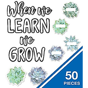 Schoolgirl Style - Simply Stylish | When We Learn We Grow Bulletin Board Set