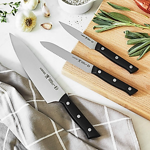 HENCKELS Dynamic Razor-Sharp 5-Piece Kitchen Knife Set, Chef Knife, Bread Knife, German Engineered Informed by 100+ Years of Mastery