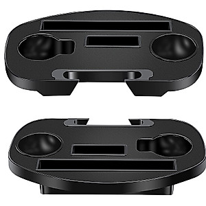 Hanperal Zero Gravity Chair Tray, 2 Pack Upgraded Version Cup Holder for Zero Gravity Chair, Utility Clip-On Chair Table/Tray for iPhone/iPad/Tea Cup/Books -Black…