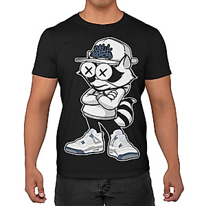 Jordan 4 Midnight Navy Cash Addicts Men's T Shirt to Match Sneakers, Jordan 4s Midnight Navy Tee Matching Midnight Navy