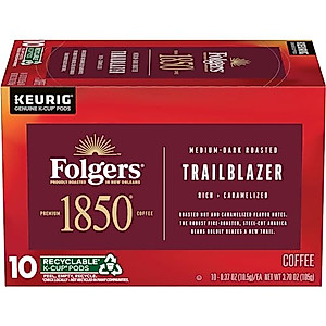 Folgers 1850 Trailblazer Medium-Dark Roast Coffee, 60 Keurig K-Cup Pods
