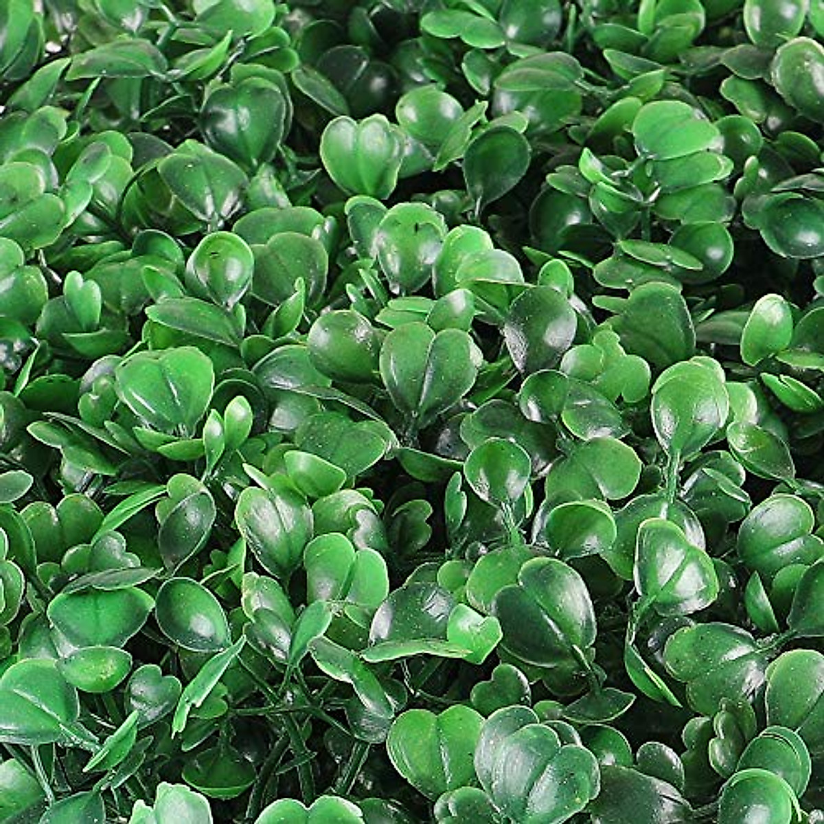 Boshen Pack of 10 PCS 10" x 10" Artificial Grass Green Wall Backdrop Panels 6.89 SQ Ft UV Protected Thickened Faux Boxwood Privacy Hedge Panels Decoration for Party Wedding Backyard Indoor Outdoor