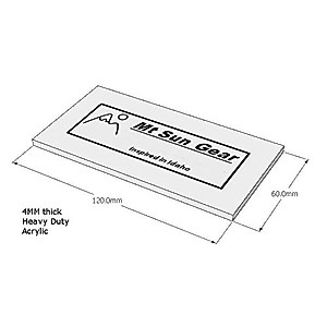 Mt. Sun Gear Heavy Duty Acrylic Wax Scraper for ski and Snowboard Tuning. 4MM Thick. Perfect for Downhill, Snowboards or XC skis to Perfect for Alpine Skis and Snowboards (Clr1pk)