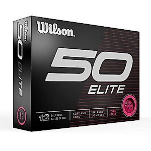 Wilson Fifty Elite Golf Balls - 12 Pack, Pink