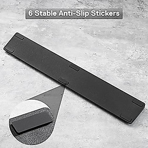 Redragon P037 Meteor L Computer Keyboard Wrist Rest Pad, Ergonomic Soft Memory Foam Wrist Support w/Anti-Slip Rubber Base, 100% 104 Keys Standard Size 17.12 x 2.87 in, 0.78 inch (20mm) Height, Black