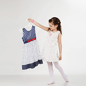 GoodtoU Plastic Kids Hangers, 60 Pack, White, Lightweight, Suitable for 0-6 Years, Holds Clothes and Organizes Closets