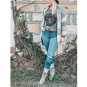 OUNAR Basic Witch Coffee T Shirts for Women Halloween Graphic Letter Print Shirt with Funny Sayings Casual Tee Tops