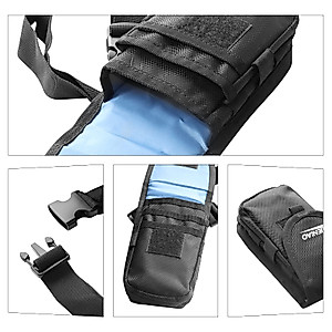 LIENIAO for Zebra TC77 TC70 Barcode Scanner Holster Carrying Case Pouch Compatible for Zebra TC75x, TC75, TC70x, TC70, TC72, TC77,Scanner Case Holder with Adjustable Waist Belt