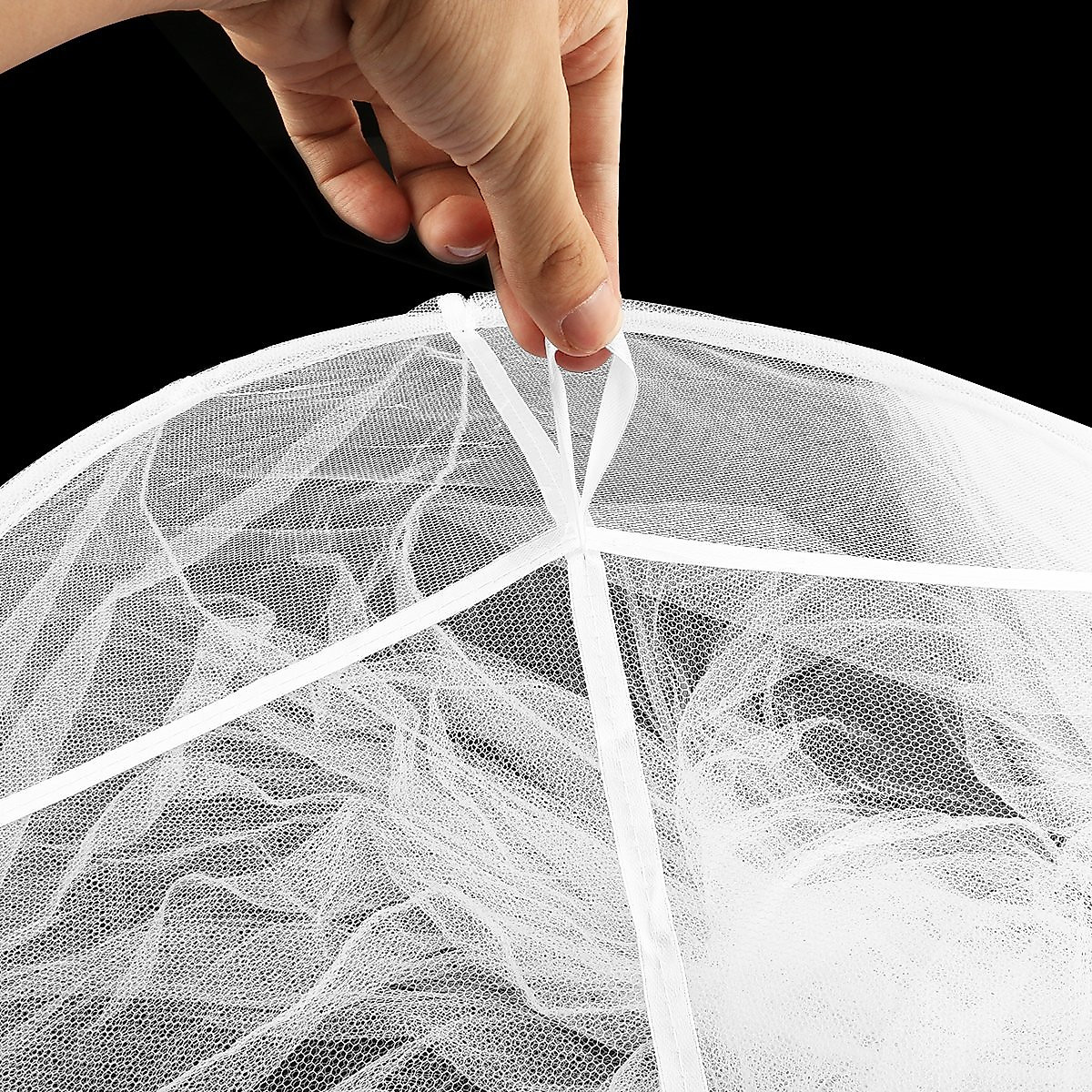 Mosquito Net - Foxnovo Toddler Bed Crib Canopy Mosquito Netting (White)