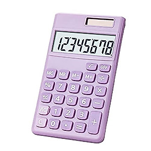 OCUhome 8-Digit Scientific Calculator, Candy-Color Portable Handheld Small Calculator for Student,Battery and Solar Hybrid Powered LCD Display Electronic Desktop Calculators for Home,Office,Classroom
