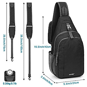 G4Free Sling Bags Chest Backpack For Man + RFID Multipurpose Left Right Sling Backpack For Cycling Hiking