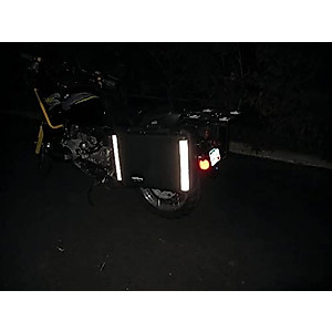 White High Visibility DOT-C2 Reflective Tape 2 inch x 20 feet Safety Warning Conspicuity Tape Waterproof Self-Adhesive Tape for Trailer Vehicles Trucks Vans Bikes Cargos Helmets Poles