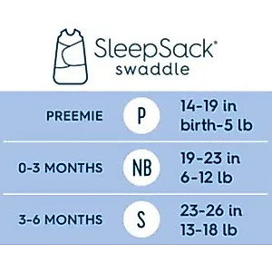 HALO Sleepsack 3-Way Adjustable Baby Swaddle, 100% Cotton - Neutral Triangles, Newborn