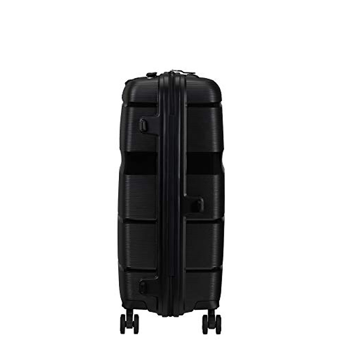 American Tourister Unisex_Adult Luggage Suitcase, Black (Vivid Black), M (66 cm-63 L)