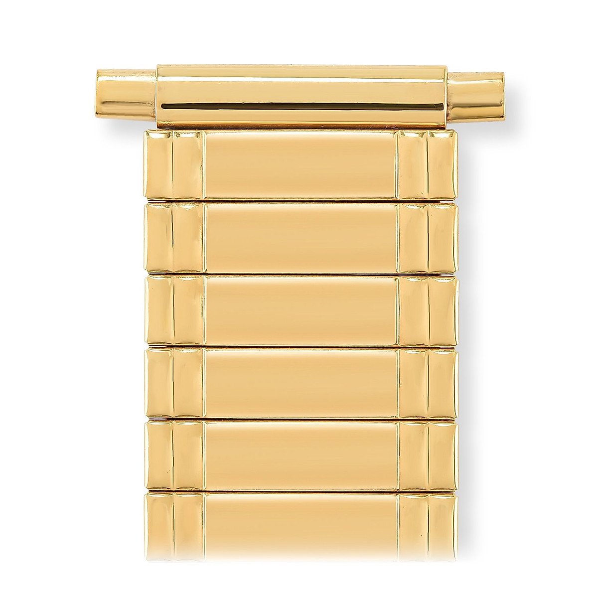 Speidel Men’s Stainless Steel Comfortable Stretch Watch Band, Gold Tone Replacement Strap, 16-22mm, Straight End with No Clasp