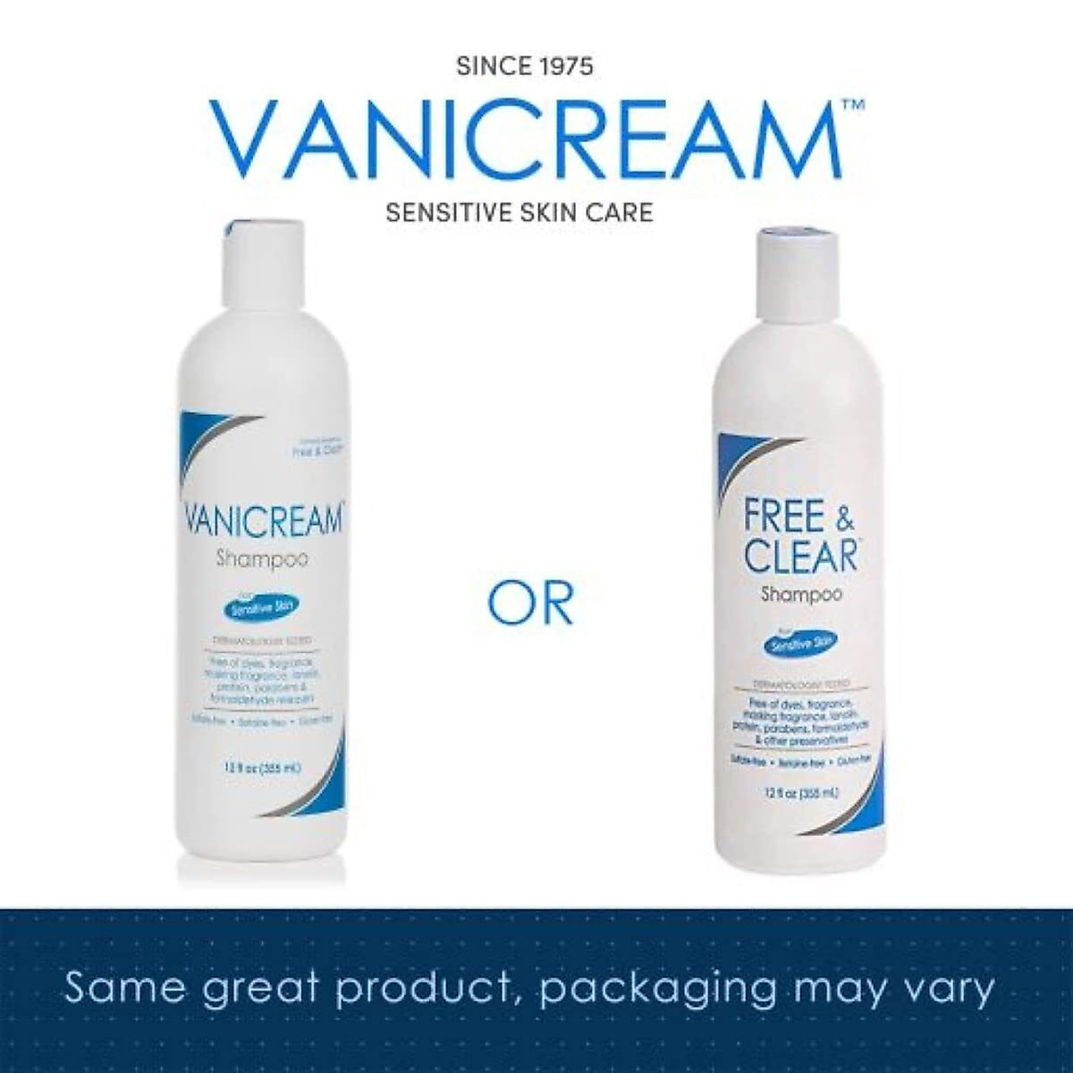 Vanicream Shampoo For Sensitive Skin 12 OZ (Pack of 3)