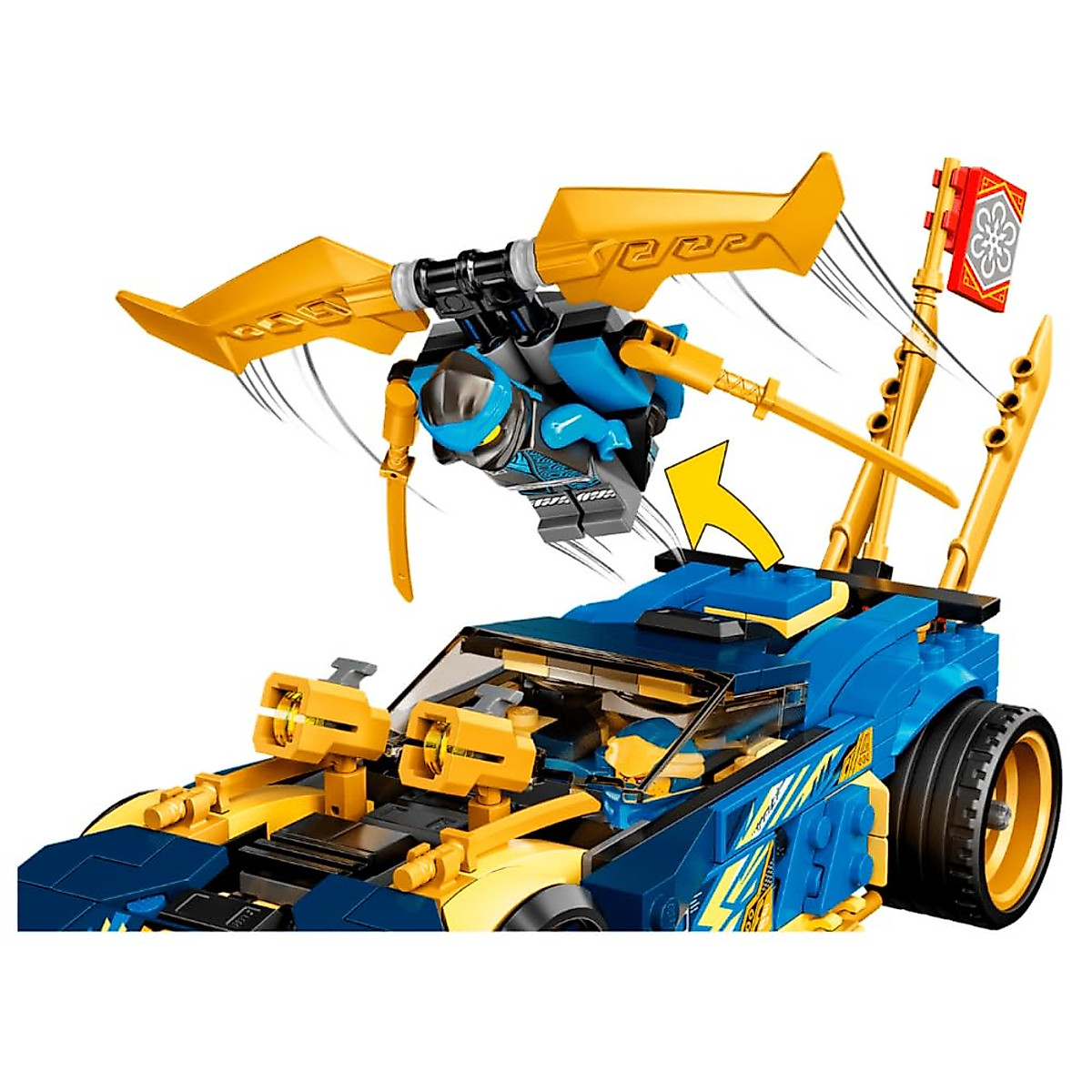 LEGO Ninjago Jay and NYA’s Race Car EVO 71776 Building Kit (536 Pieces)
