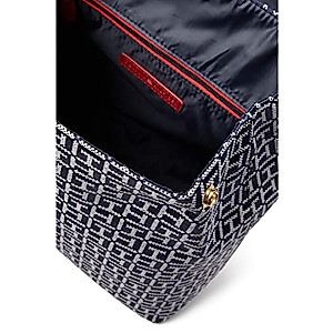 Tommy Hilfiger Camilla II Flap Backpack-Square Monogram Jacquard Navy/White One Size