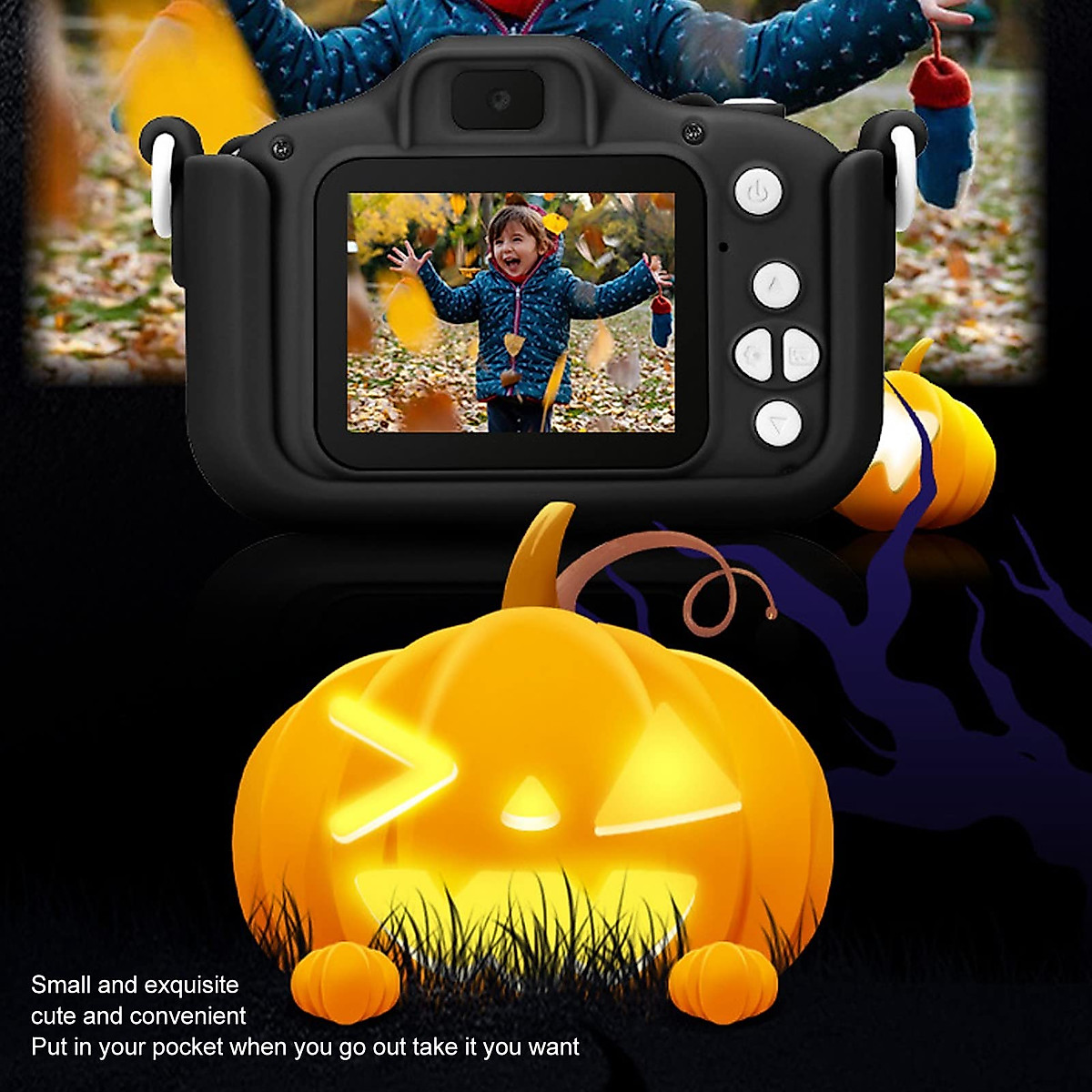 VINGVO Mini Kids Camera, 2.0 Inch Screen 4000 W Pixel Kids Digital Video Camera Energy Saving for 3 to 6 Years Old Gifts