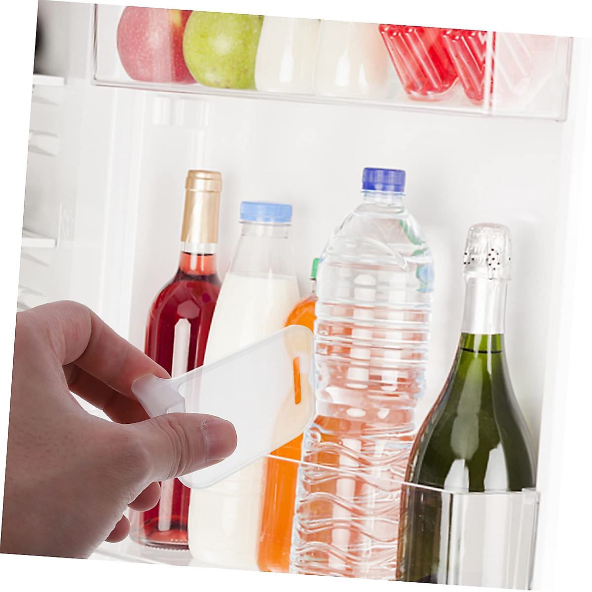 CHILDWEET 40Pcs Transparent Plastic Freezer Dividers Convenient Household Fridge Separators for Organized Storage Kitchen Pantry and Refrigerator